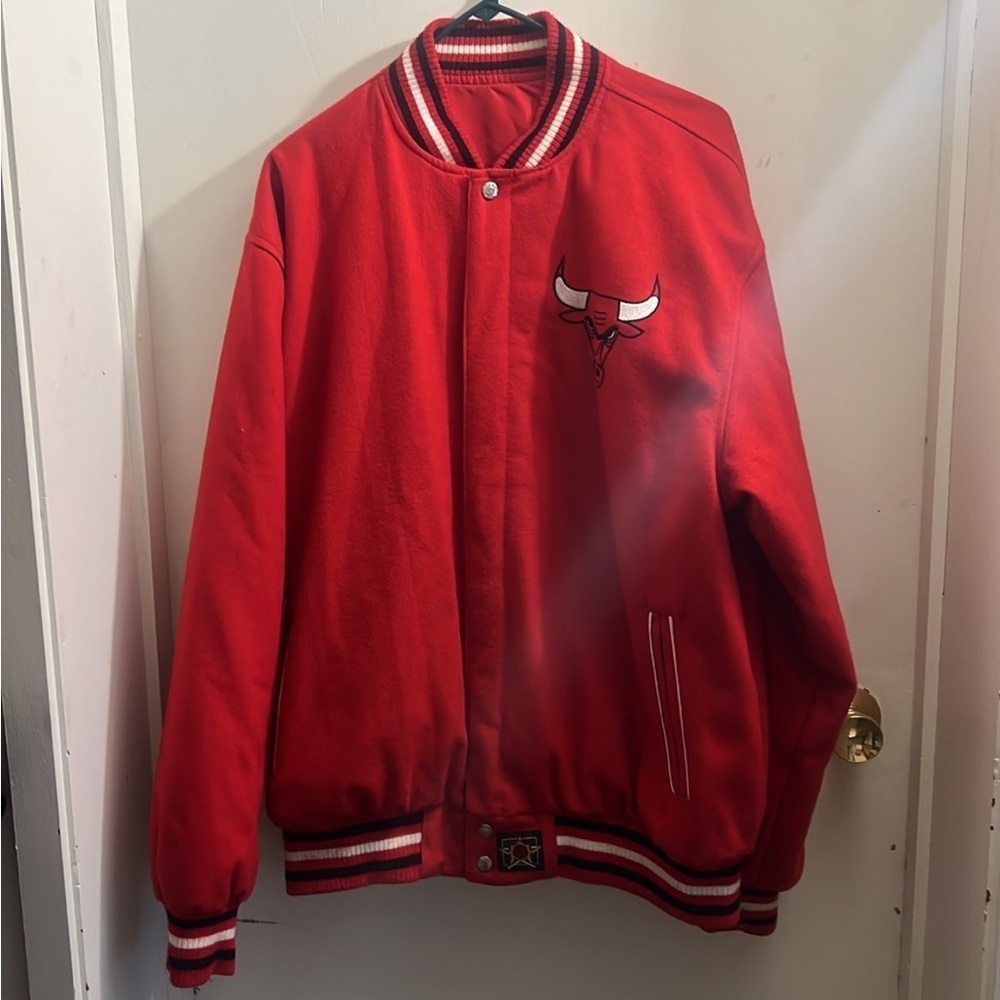 Jeff Hamilton Reversible Chicago Bulls Jacket Sz Xl - Gem